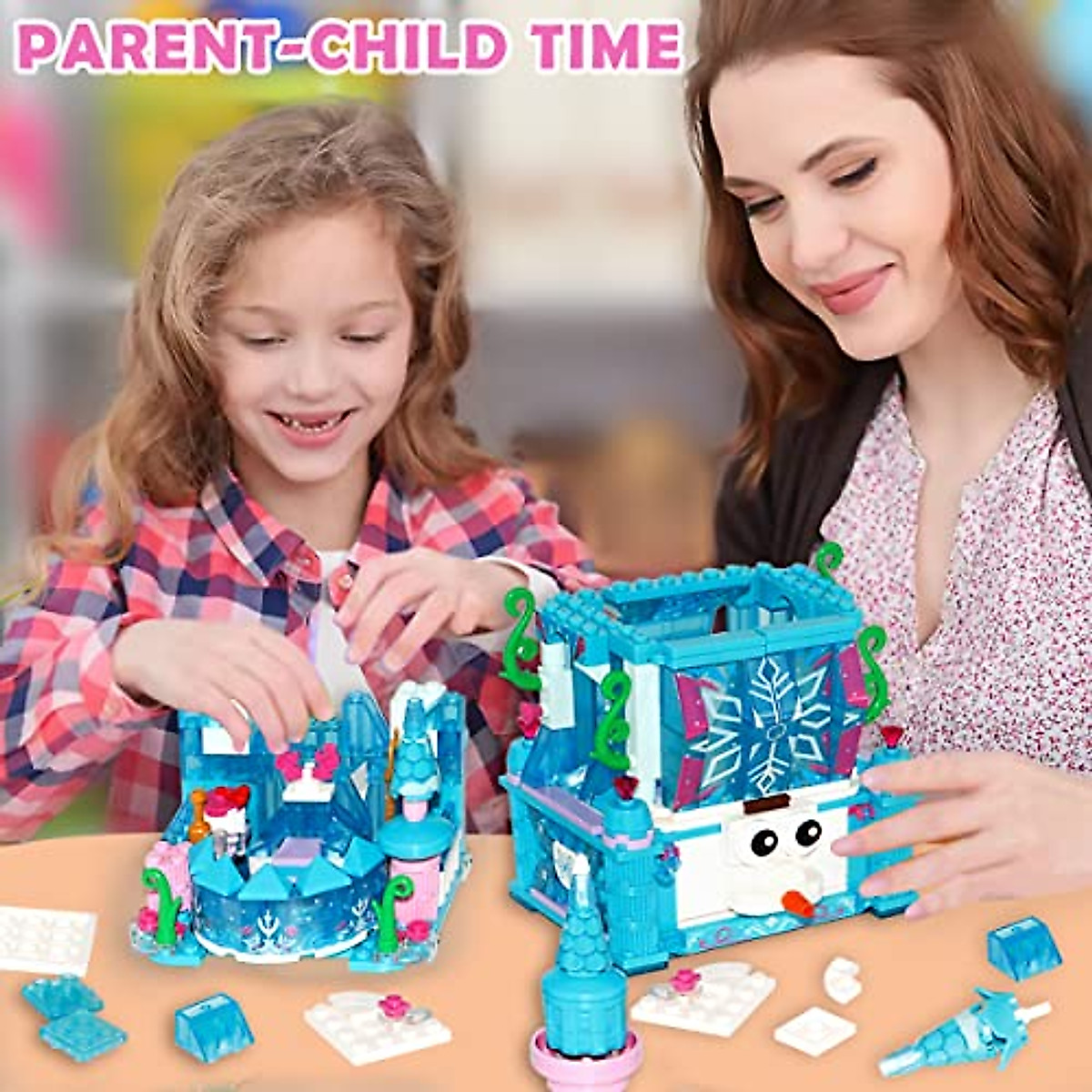 MOONTOY Princess Castle STEM Building Toys for Girls Age 6 7 8 9 10 11 12 Years Old- 492 PCS Castle Building Blocks Kits Creative Educational Building Sets Christmas Birthday Gifts for Girl Boys Kids