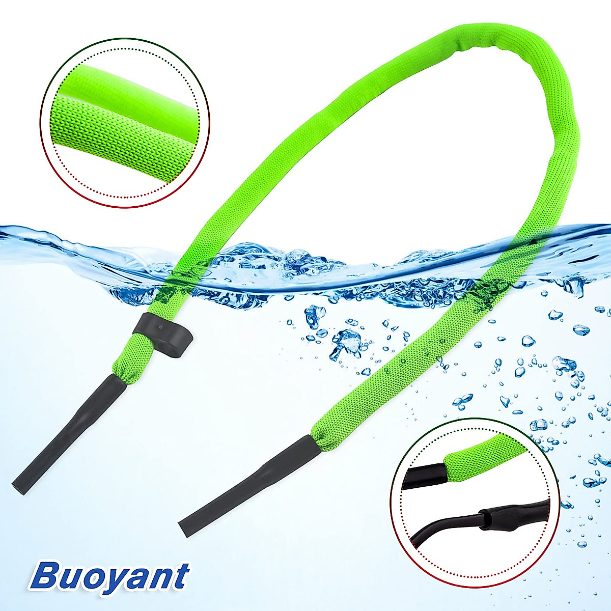 WXJ13 8 Pieces Floating Sunglass Strap Adjustable Sunglasses Straps Glasses Float Adjustable Eyewear Retainer Safety Outdoor Eyeglass Rope for Sport Swimming Men Women, 8 Color