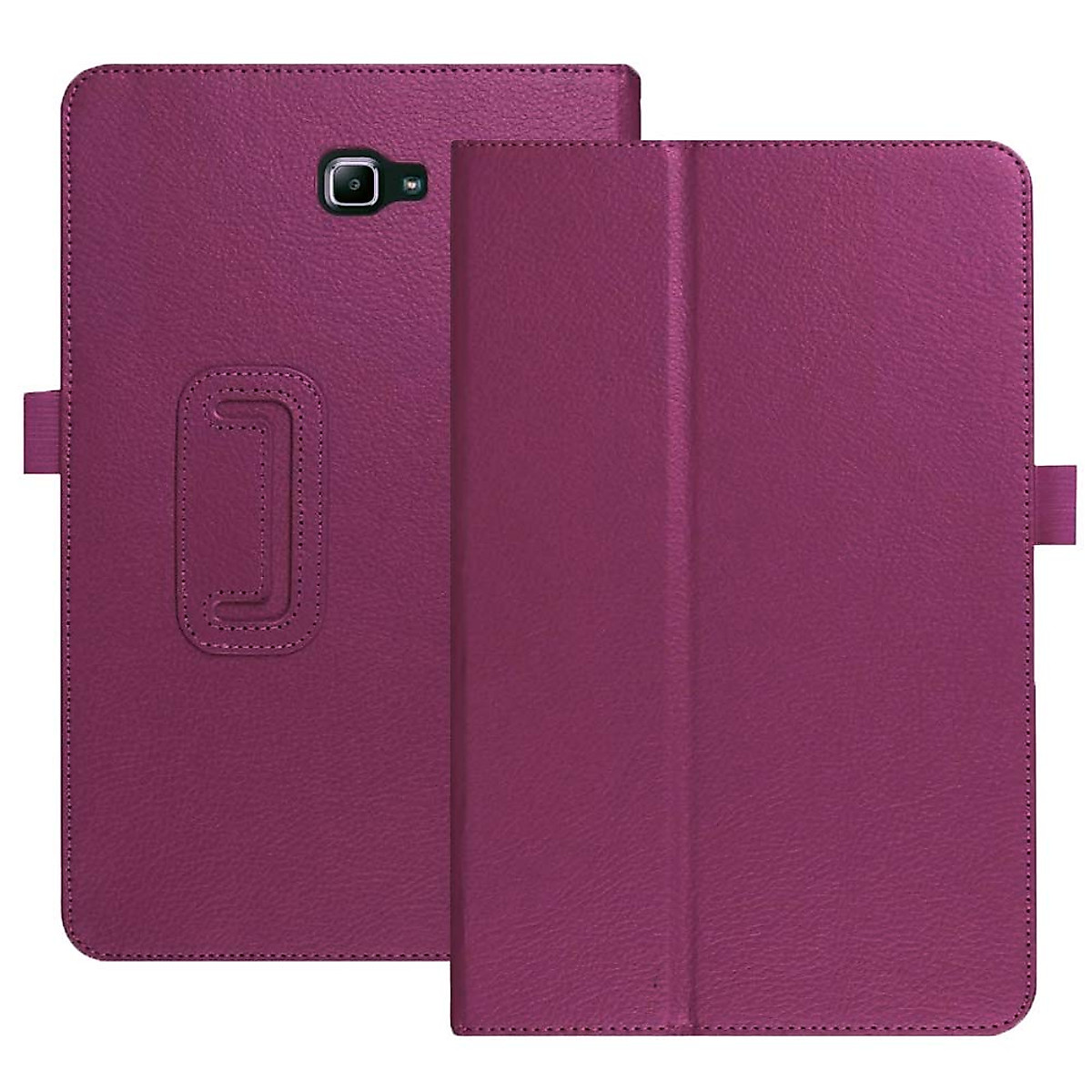 EKVINOR Case for Galaxy Tab A 10.1 (2016 NO S Pen Version), Premium PU Leather Folio Smart Stand Case Cover for Samsung Galaxy Tab A 10.1 Inch 2016 Tablet (SM-T580/T585, No Pen Version), Purple