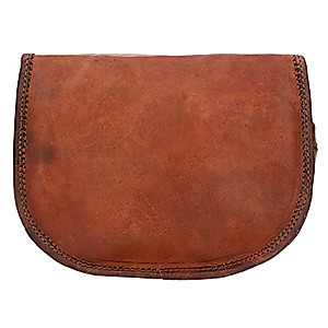 Gusti Handbags shoulder bag/satchel ladies vintage Brown leather true leather - Rosa