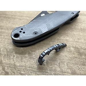 MetonBoss Polished Zirconium Gear BACKSPACER for Spyderco PARA 3
