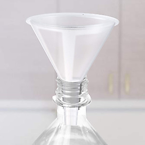 Young4us Plastic Funnel Set, 3 Pcs Lab PP Funnels, 100mm x 2, 75mm x 2, 50mm x 2 (Pack of 3)