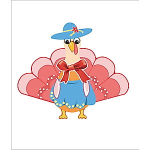 Thanksgiving Stickers 20 Sheets 13 x 9 inchi Make-A-Turkey Stickers Decals for Fall Autumn Harvest Crafts Scrapbooking Kids Party Games Favors Supplies - DIY Required