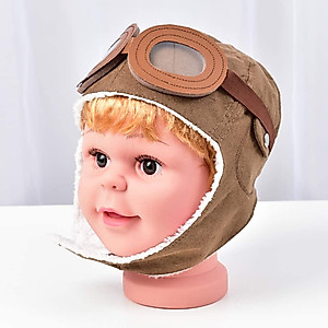 HUIANER Soft Warm Winter Hat for Baby Kid Boys Girls, Theme Party, Photography Props(Brown)