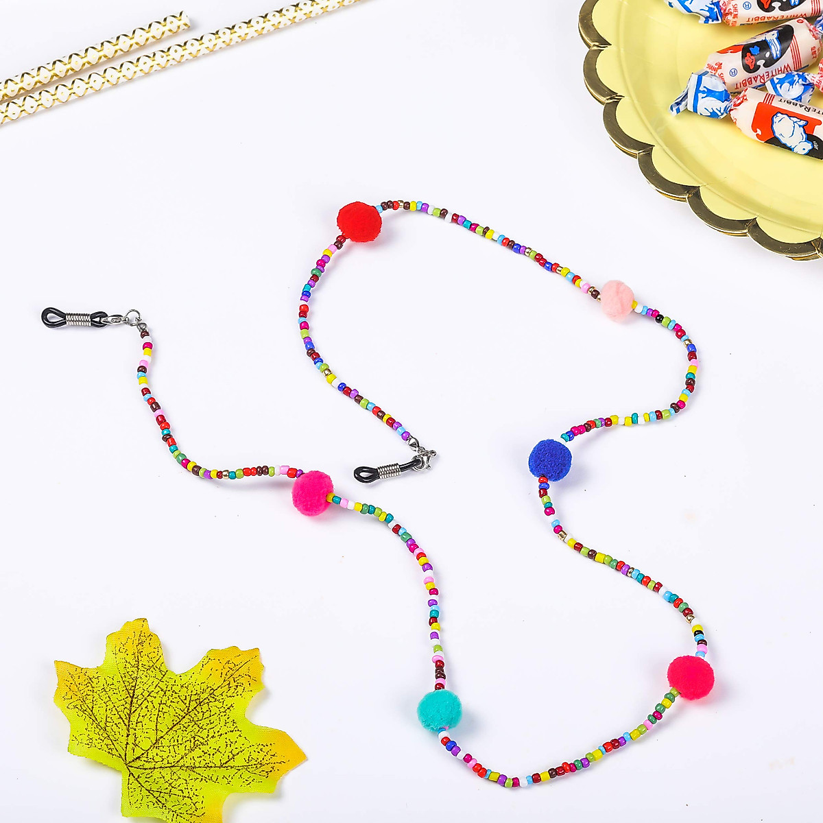 Cherish Intelligence Colorful Eyeglass Chains for Kids Women, Reading Glasses Strap Necklace Sunglass Holder 123