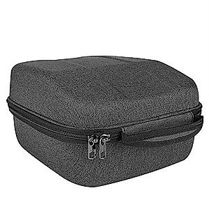 Geekria Shield Case for Large-Sized Over-Ear Headphones, Replacement Protective Hard Shell Travel Carrying Bag with Cable Storage, Compatible with ATH-WP900, Sony MDR-Z7M2 Headsets (Dark Grey)