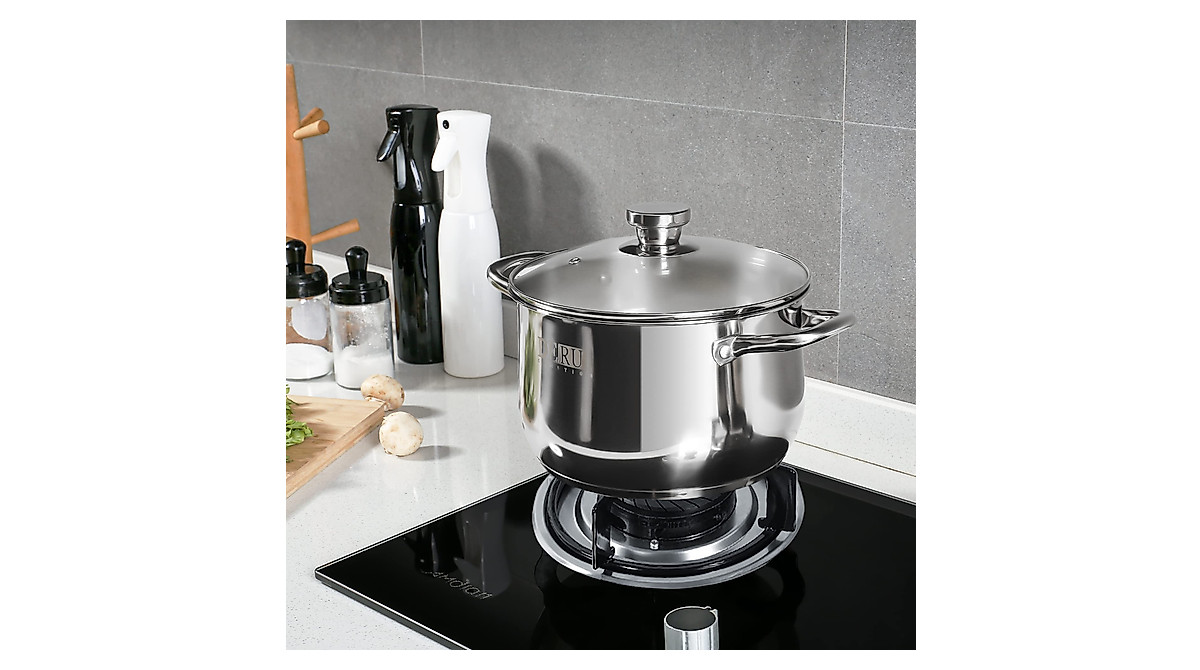 DERUI CREATION 22CM Stainless Steel Stock Pot - 4 Quart