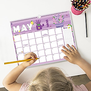 SUNEE Calendar 2024-2025- 18 Months Wall Calendar Oct. 2024 - Mar. 2026, 14.5"x11.5" Big Grid Hanging Calendar with Note for Organizing & Planning, Cute