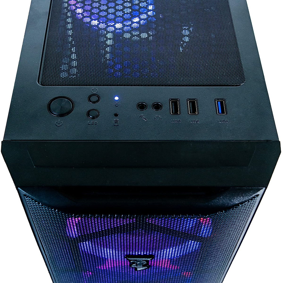 ViprTech Pro Gaming PC Desktop Computer - Intel Core i5 (3.8GHz), GTX 1050 2GB, 8GB RAM, 1TB, WiFi, RGB Lighting, Windows 10 Pro, Streaming, Editing, Warranty