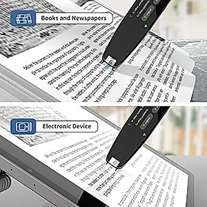 Scan ReaderPen, ROATEE 112 Language Scanning Translation Pen, Document Scanner, 16GB Digital Dictionary Smart Translation Bluetooth Mobile Scanner, Text to Speech for Dyslexia