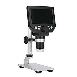 IULJH Electronic USB Microscope 1-1000X Digital Soldering Video Microscopes 4.3" LCD Magnifying Camera Metal Stand Magnifier