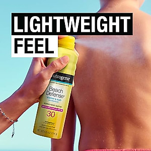 Neutrogena Beach Defense Body Spray Sunscreen with Broad Spectrum SPF 30, Water-Resistant and Oil-Free Sun Protection, 6.5 Ounce (Pack of 1)