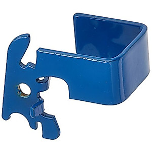 Wall Control 1in x 1in C-Bracket Slotted Metal Pegboard Hook Pegboard and Slotted Tool Board – Blue