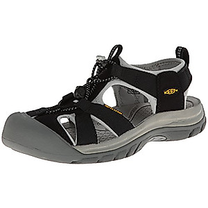 KEEN Women's Venice H2 Sandal,Black/Neutral Gray,6 M US