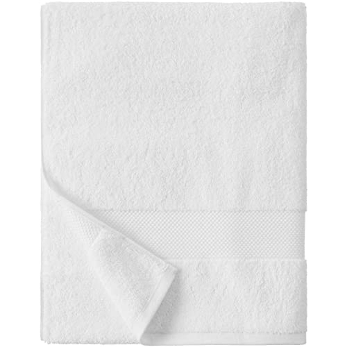 Amazon Aware 100% Organic Cotton Plush Bath Towels - Bath Towels, 4-Pack, White