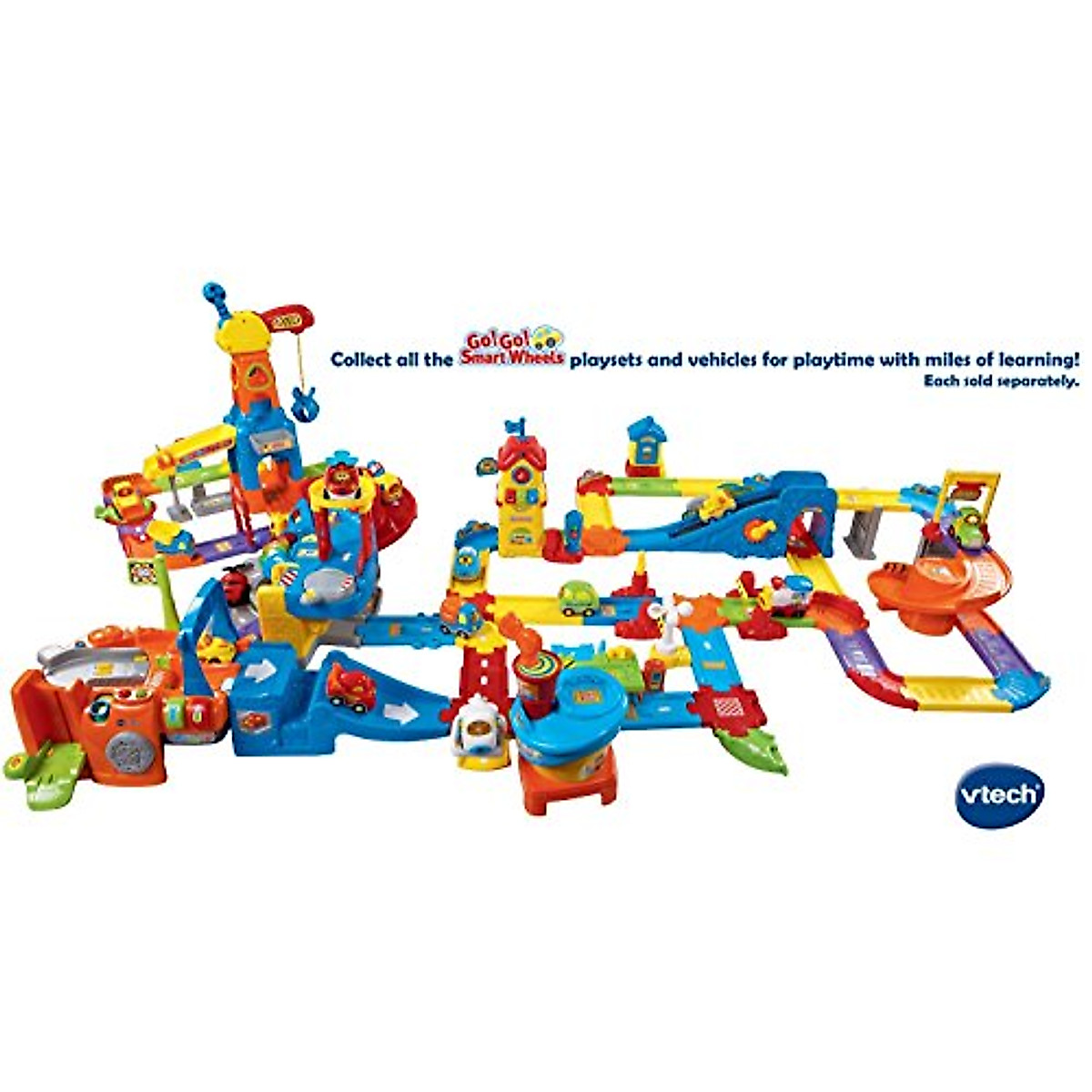 VTech Go! Go! Smart Wheels Choo-Choo Train Playset, multicolor