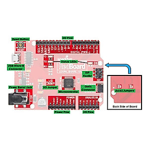 SparkFun RedBoard Qwiic and Qwiic Cable Kit Bundle - ATMega328P Compatible with Arduino Qwiic Connector & CH340C Serial-USB Converter IC Breadboard R3 Footprint microcontroller Improved Reset Button