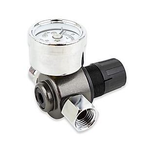 HVLP Spray Gun Air Regulator with Pressure Gauge and Diaphragm Control (Analog Pressure Gauge)