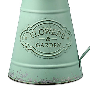 APSOONSELL Shabby Chic Rustic Style Metal Jug Pitcher Flower Vase Watering Can for Home Garden Decoration Large