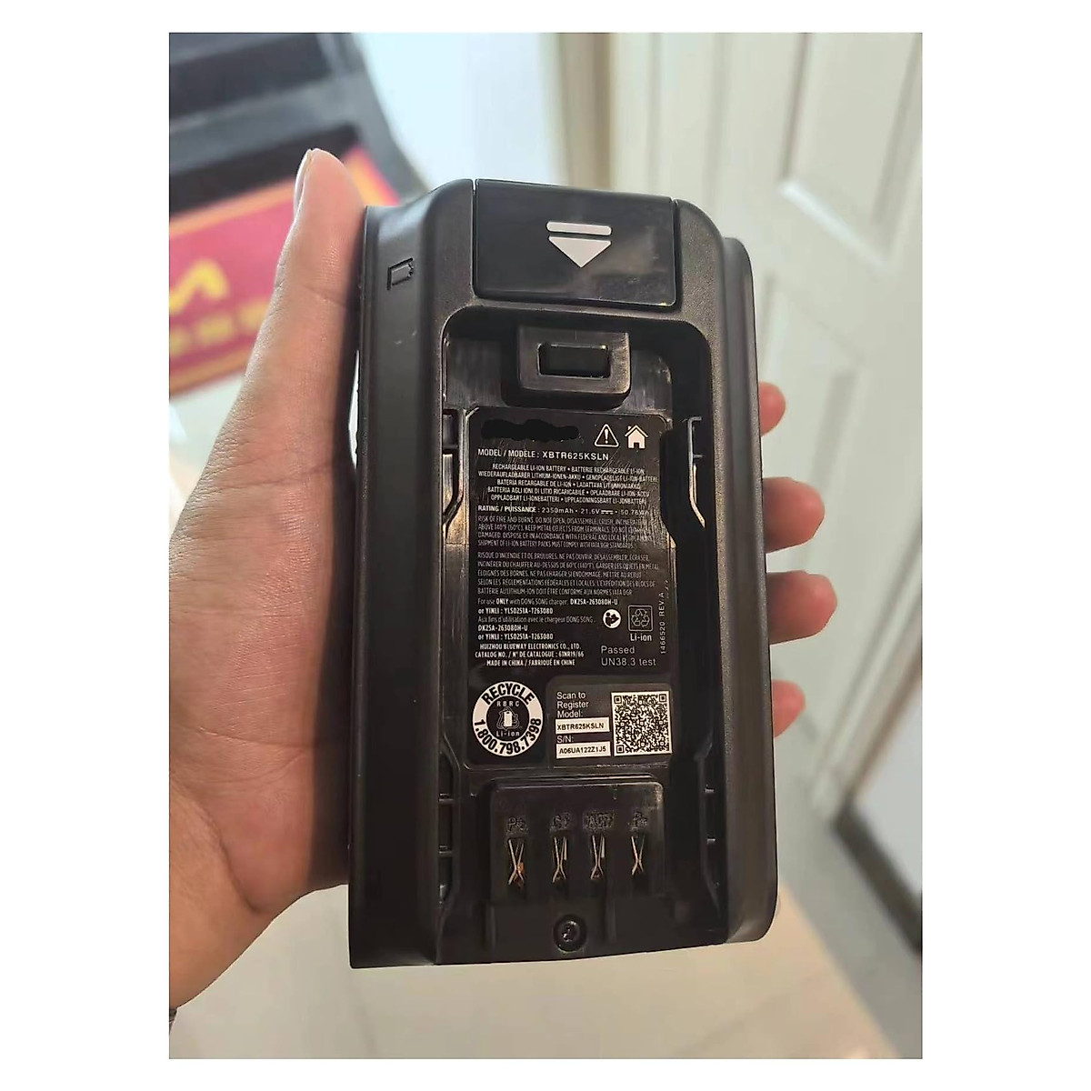 21.6V 2350mAh Handheld Vacuum Cleaner Replacement Battery Suitable, Compatible for Shark. XBTR625KSLN Long Life Rechargeable Battery 90% New