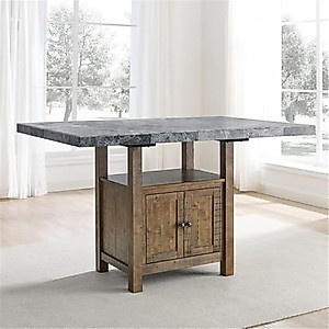 Steve Silver Grayson Gray Marble 36" Counter Table