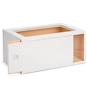 Farmlyn Creek Dryer Sheet Holder for Laundry Room Organization, Farmhouse-Style Decor, Dryer Sheet Box Cover for Softener Dispenser, Washroom, Holds 120 Sheets (White, 8x5x4 In)