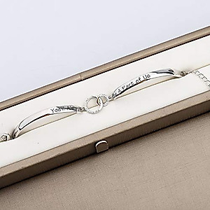 Zuo Bao Coworker Leaving Gift Boss Going Away Bracelet You'll Always Be A Part of Us We Will Miss You Gift for Friend Boss Mentor Coworker Retirement Jewelry (Part of us Copper br S)