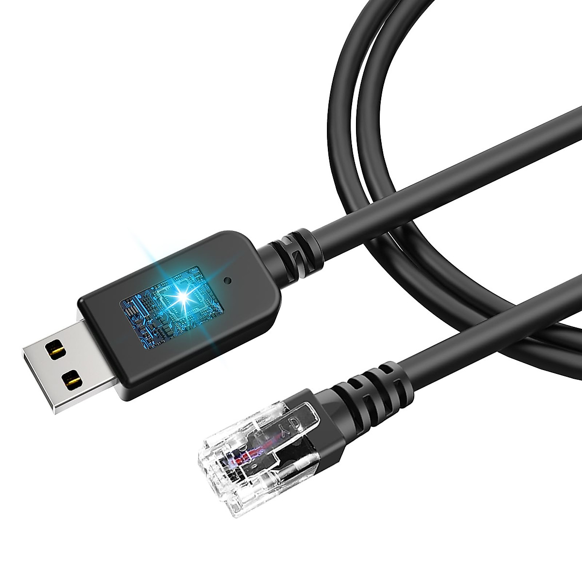 QaMcbulc Radar Detector Power Cable, USB to RJ11 DC3.5 Cable,Replacement Radar Detectors Power Cable,for Escort Unide Radenso XP Beltronics Cob'r'a Whistler Radar Detector (RJ11-3.3FT)