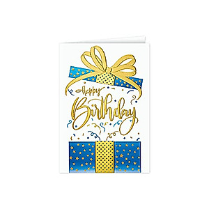 The Gallery Collection - Birthday Cards Assortment Box (35 Cards), Foil & Embossing (Birthday Formal)