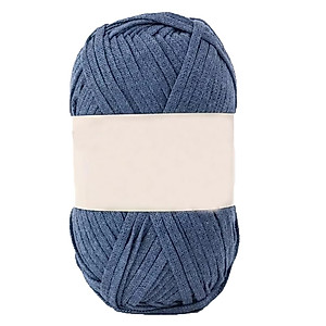 200g Blue Gray Crochet Yarn Basket Crochet Bag Fabric Yarn Cotton Cloth T-Shirt Yarn Ribbon Yarn