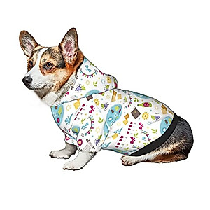Happy Traditional Jewish Passover Dog Wear Hoodies for Small Pets Costume Cosplay Clothes Puppy Warm Coat XX-Large
