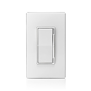 Leviton Decora Slide Dimmer Switch for 0-10V LED, Mark 7 Florescent Ballasts, DS710-10Z, White