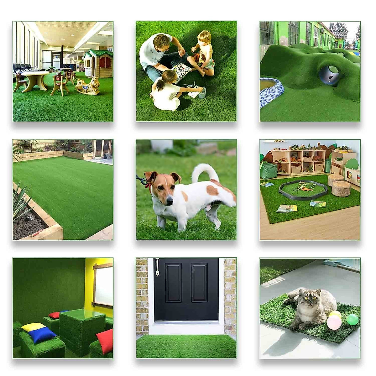 Petgrow PET Grow 6FTx8FT Pet Pad Artificial Realistic & Thick Fake Mat for Outdoor Garden Landscape Dog Synthetic Grass Rug Turf