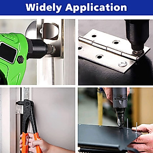 Tri-Fold Exploding Large Head Aluminum Pop Blind Rivets 3/16'' * 4/5'' Long Grip Solid Rivets Used For Industries Automobiles Kayak Sailboat & Furniture 50 Pieces Black