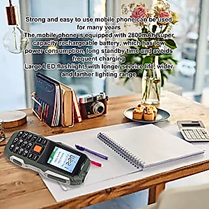 Q1 Cell Phone Powerful Speakers 2.4 Inch HD Screen SOS Button Q1 Cell Phone Unlocked Large Keys Elderly Outdoor Use (US Plug)