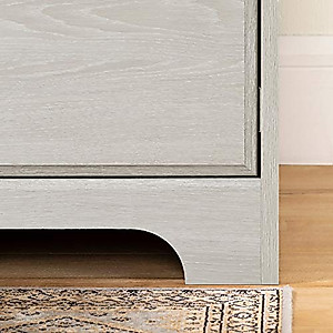 South Shore Versa Computer Desk with Hutch Winter Oak, Traditional