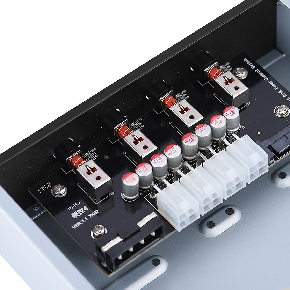 Hard Disk Power Switch, HDD Power Control Switch Hard Drive Selector SATA Drive Switcher for Desktop PC Computer Hard Disk Drive HDD Power Controller