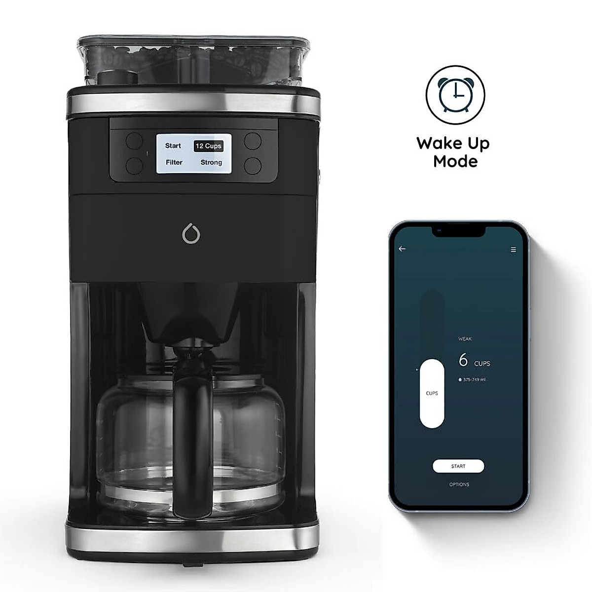 Smarter SMC01 iCoffee Remote Brew App, 1.5 L, Black