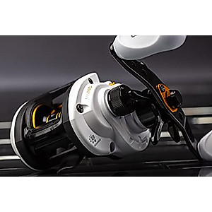 Abu Garcia Max Pro Low Profile Baitcast Reel, Size LP (1539728), 7 Stainless Steel Ball Bearings + 1 Roller Bearing, Synthetic Star Drag, Max of 15lb | 6.8kg, Multi