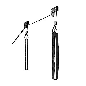 Mrhardware Kayak Hoist Quality Garage Storage Canoe Lift with 100 lb Capacity Even Works as Ladder Lift and Bike Premium Quality (Black)