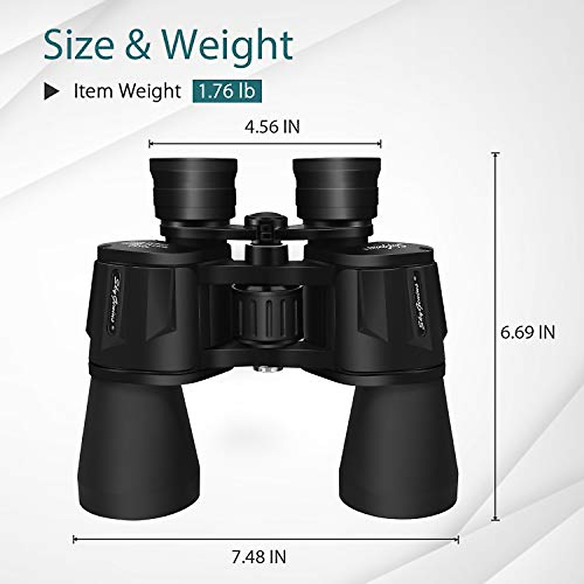 SkyGenius 10 x 50 Binoculars for Adults Full-Size, Binoculars for Bird Watching Sightseeing Wildlife Watching with Low Light Night Vision