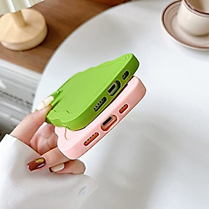 Caseative Solid Color Curly Wave Frame Soft Compatible with iPhone Case (White,iPhone 13 Pro Max)