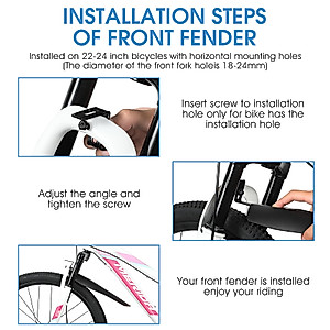 CYCLESPEED Bicycle Mudguards Bike Fender Ront/Rear Mud Guards Fit for MTB Mountain Road Bike