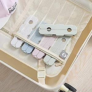 CHMHY 4 Pcs Portable Folding Travel Hangers,Outdoor Hangers, Travel Accessories Foldable Clothes Drying Rack for Travel,Folding Coat Hanger