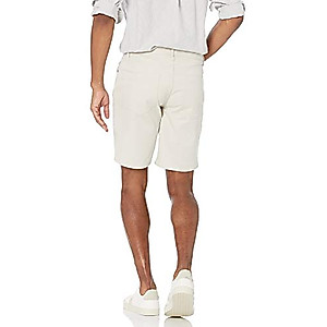 Amazon Essentials Men's Slim-Fit 9" Inseam Stretch 5-Pocket Short, Stone, 34