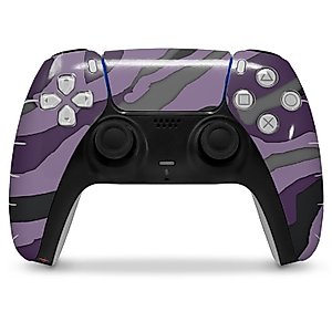 WraptorSkinz Skin Wrap compatible with Sony PS5 DualSense Controller Camouflage Purple (CONTROLLER NOT INCLUDED)