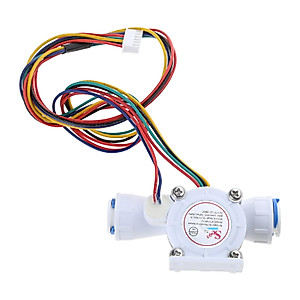 CHENZILIN DN10 G3/8 TDS Temperature Flow Sensor DC5-24V Turbine-Flowmeter Water Flow Sensor Switch Control Flowmeter Fluid Counter, About 7.7cm long, As Pictures Shown