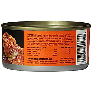 Zoo Med Bearded Dragon Adult Wet Food, 6-Ounce