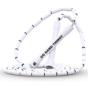 Elite SRS; Do Hard Things, Beaded Jump Rope - Adjustable Jump Ropes for Fitness with Unbreakable Handles and Shatterproof Beads - Perfection Addition to Your Exercise Equipment