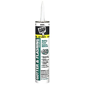 DAP 070798181847 Bf Gutter & Flashing White Raw Building Material, 10.1 oz